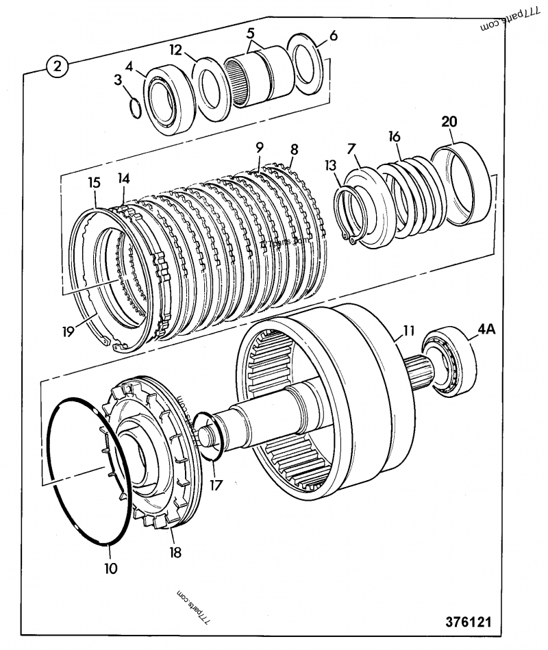 331/16520 Plate, friction, clutch - 33116520 - JCB spare part ...