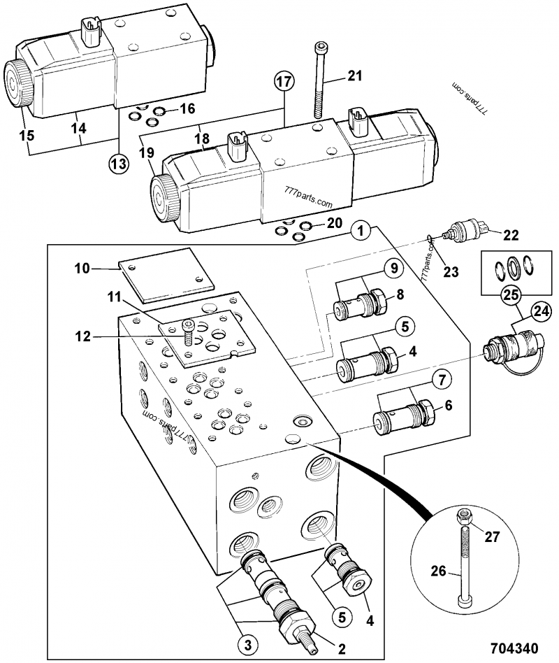 477/00380 Switch, pressure - 47700380 - JCB spare part | 777parts.com