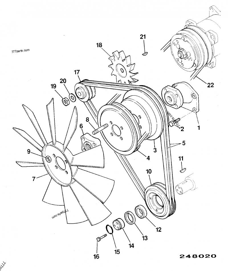 02/201357 Housing, fan drive, assembly - 02201357 - JCB spare part ...