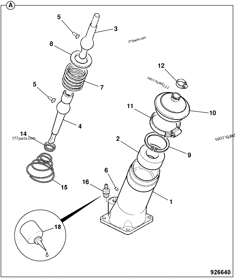445/03023 Pin - 44503023 - JCB spare part | 777parts.com