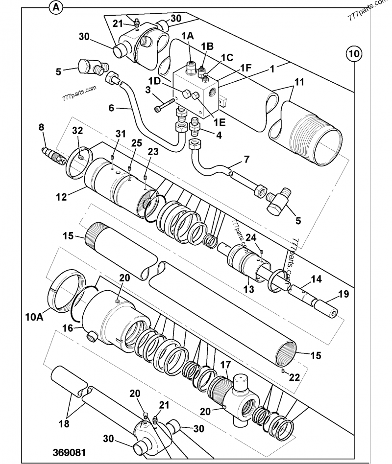 551/90191 Kit-seal, Ram - 55190191 - JCB spare part | 777parts.com