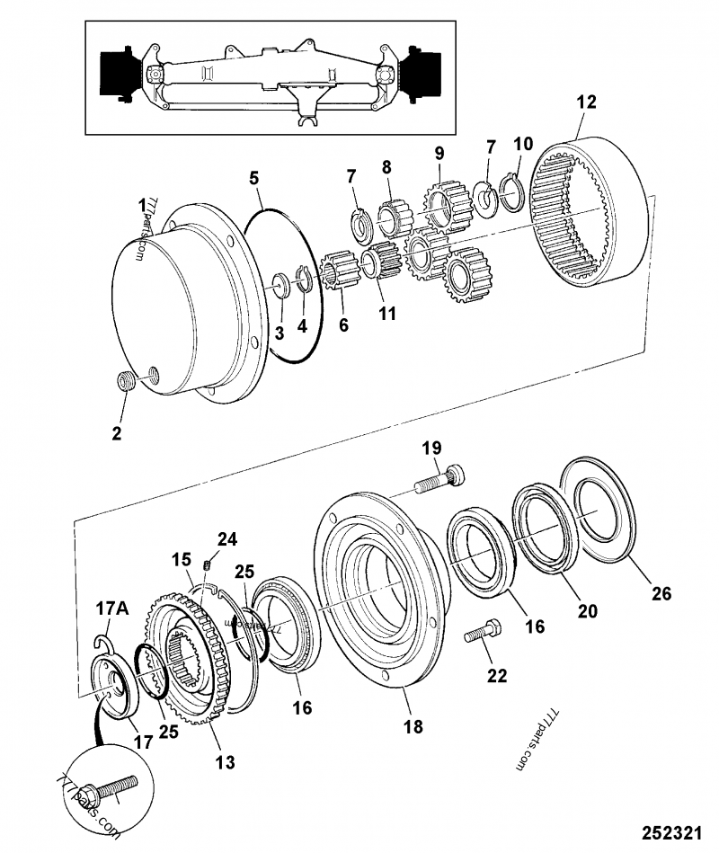 453/01803 Gear, annulus ring - 45301803 - JCB spare part | 777parts.com