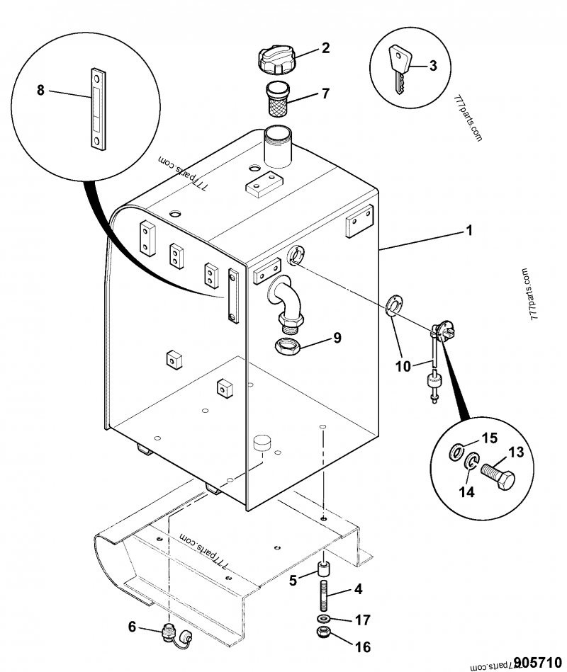 215/14184 G.A, FUEL SYSTEM JS160 - 21514184 - JCB spare part | 777parts.com