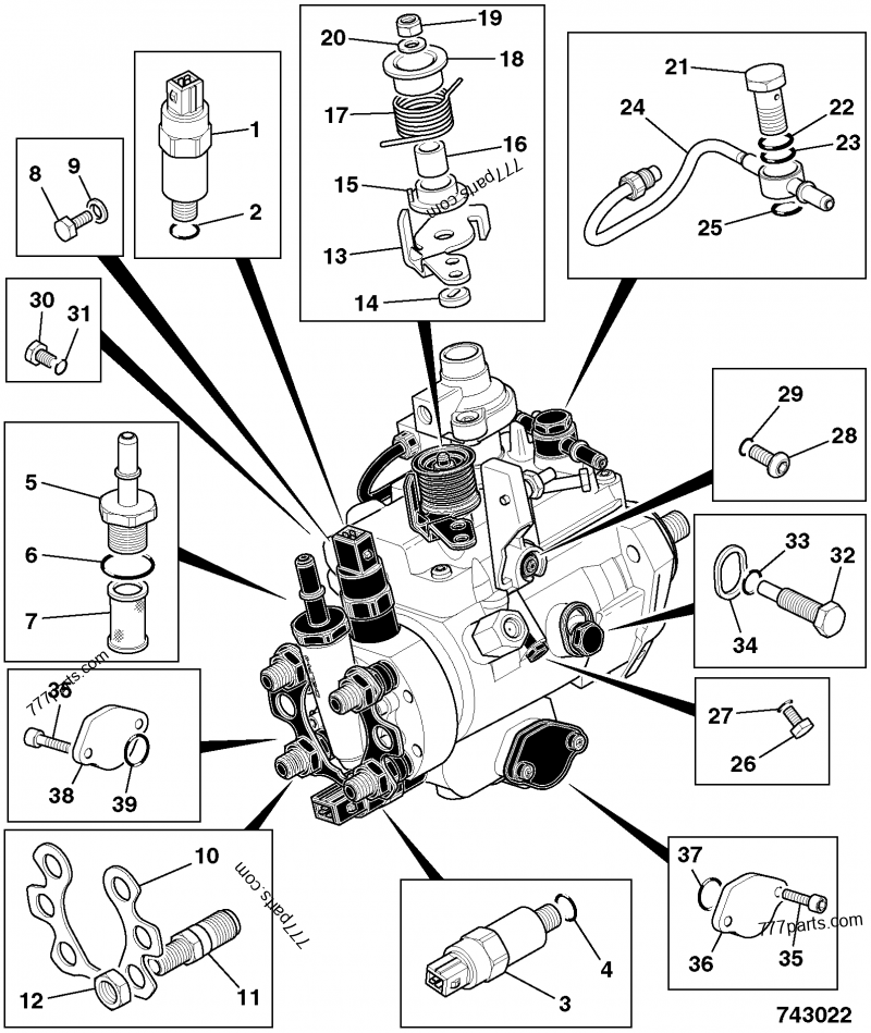 716/30255 Solenoid, fuel pump - ESOS, cold start advance - 71630255 ...