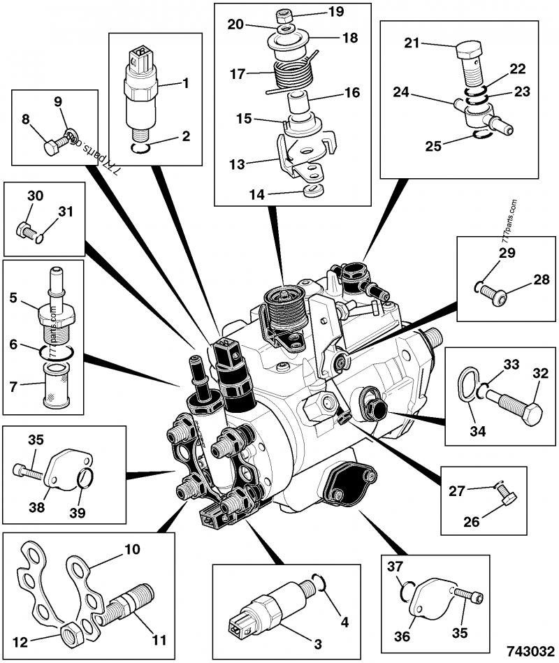 716/30255 Solenoid, fuel pump - ESOS, cold start advance - 71630255 ...