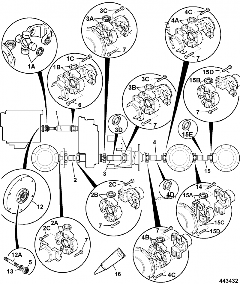 914/70062 Kit, spider - 91470062 - JCB spare part | 777parts.com