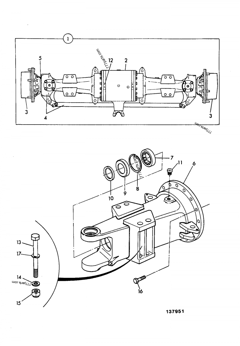 448/04802 Ring, masking - 44804802 - JCB spare part | 777parts.com
