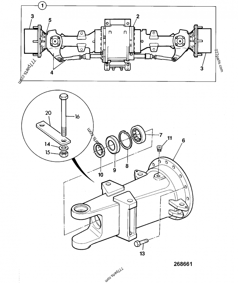 448/04802 Ring, masking - 44804802 - JCB spare part | 777parts.com
