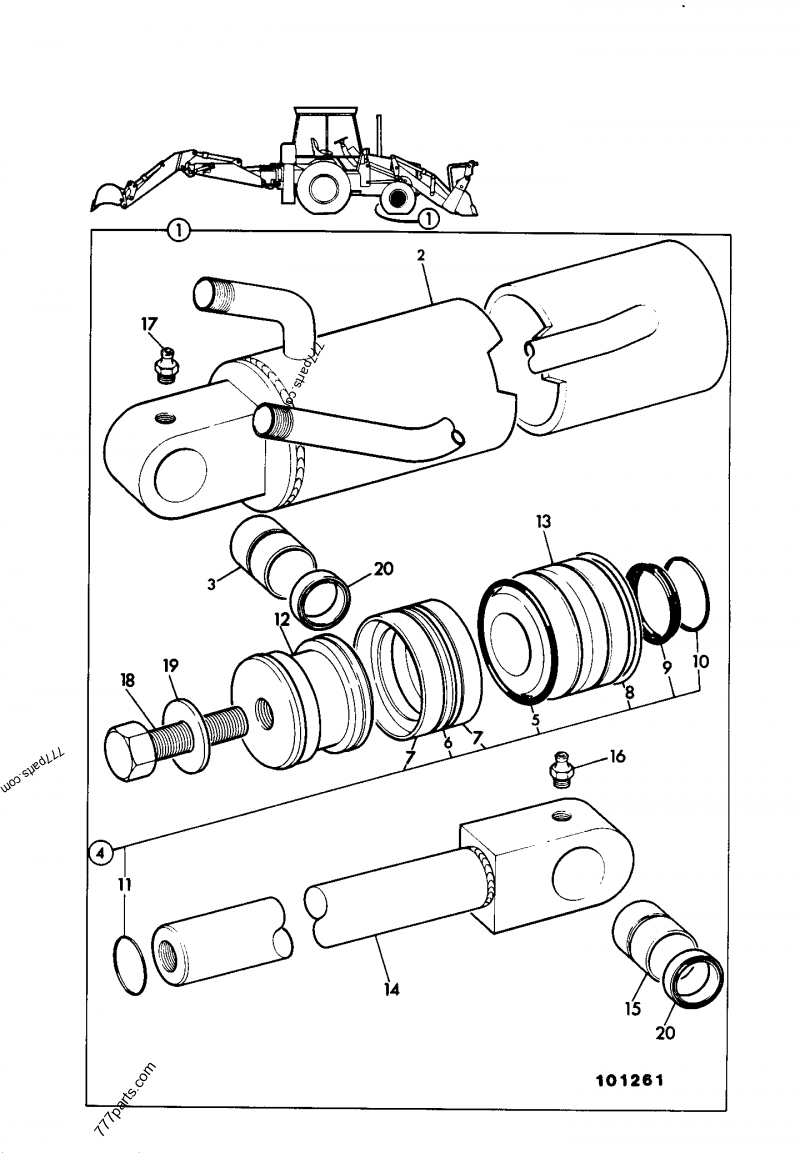 991/00036 Kit-seal, steer ram - 99100036 - JCB spare part | 777parts.com