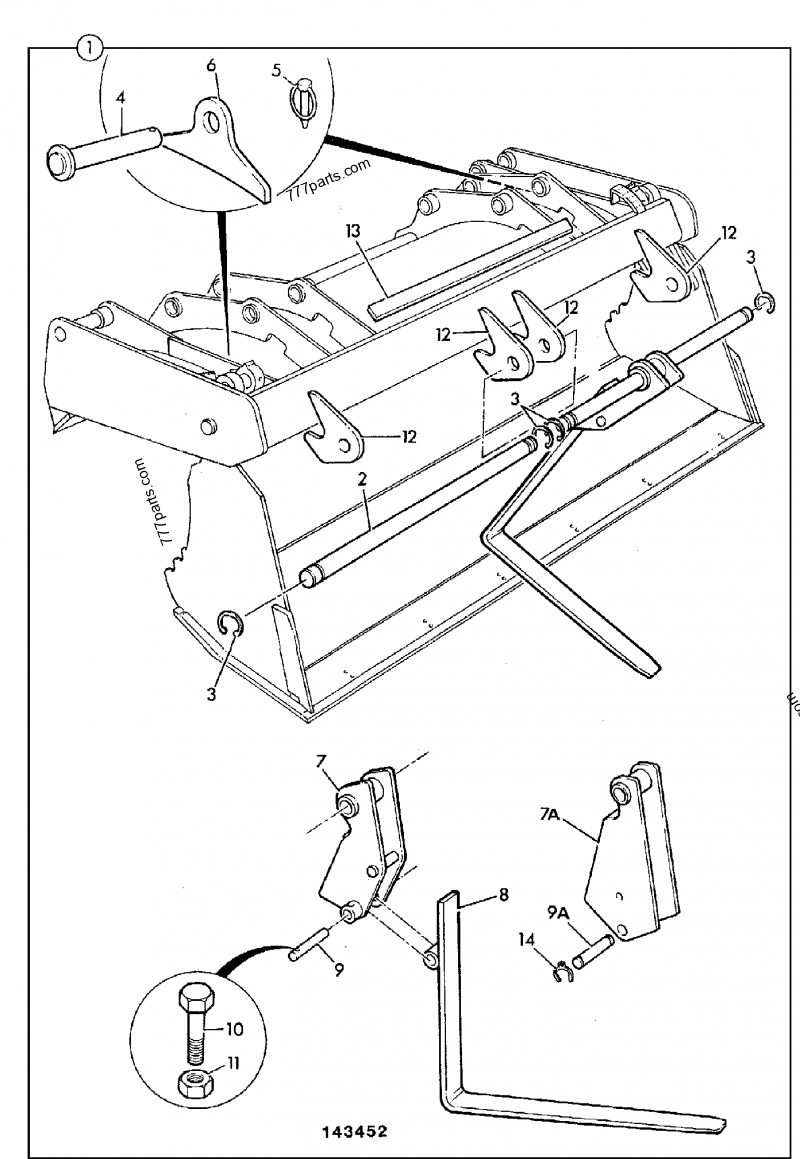811/70049 Pin, pivot - 81170049 - JCB spare part | 777parts.com