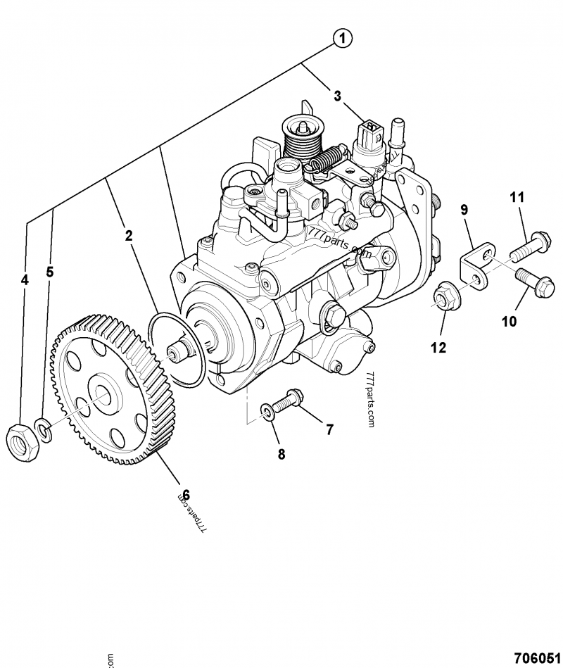 17/925000 Pump, fuel injection - 17925000 - JCB spare part | 777parts.com