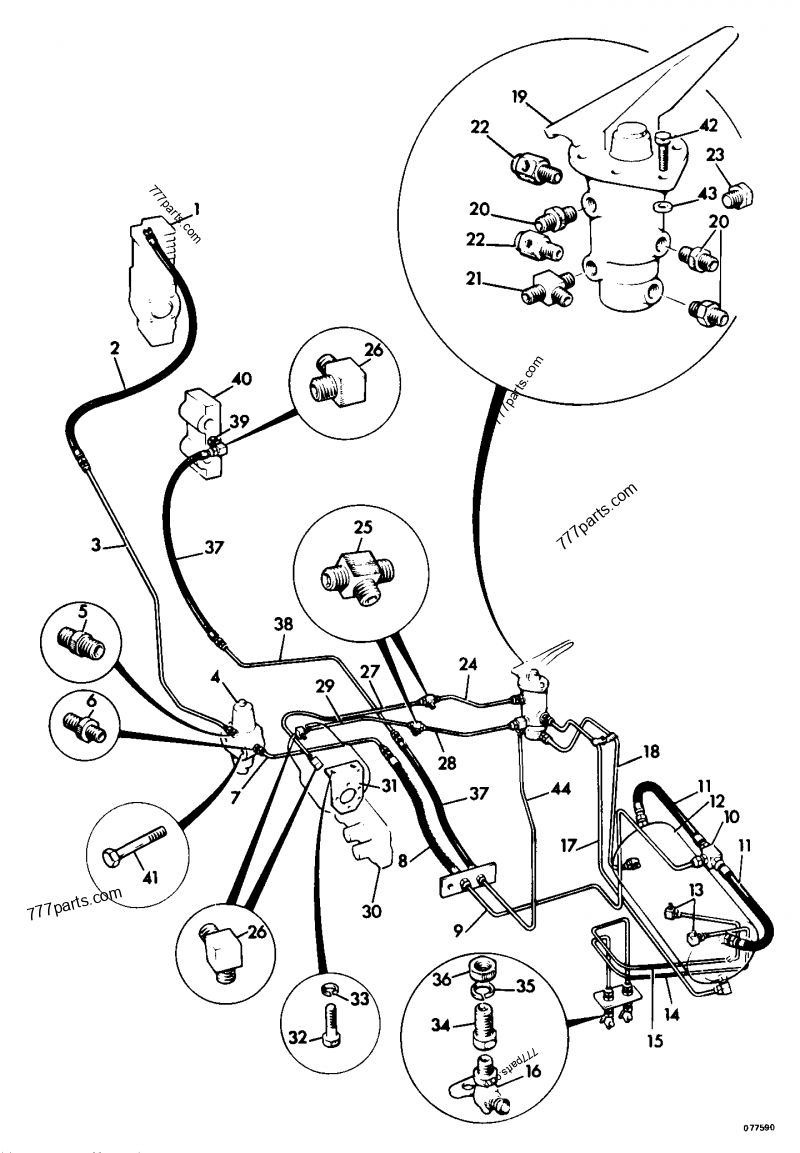 1340/0402 Nut, lock - 13400402 - JCB spare part | 777parts.com