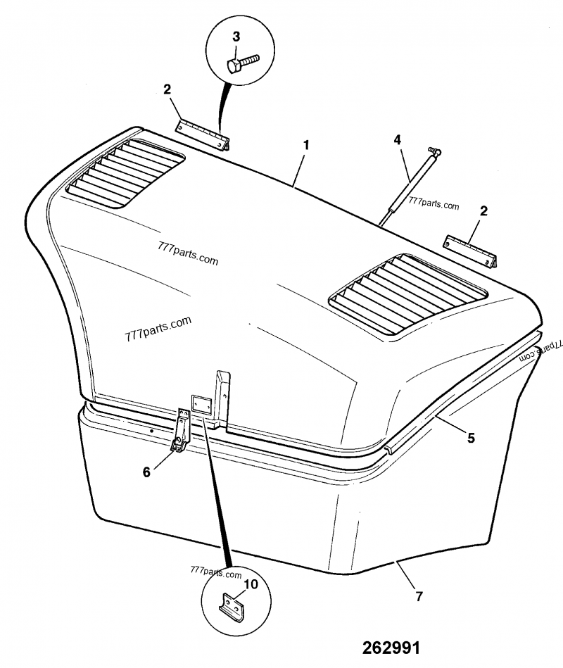 160/01218 Strut, Gas - 16001218 - JCB spare part | 777parts.com