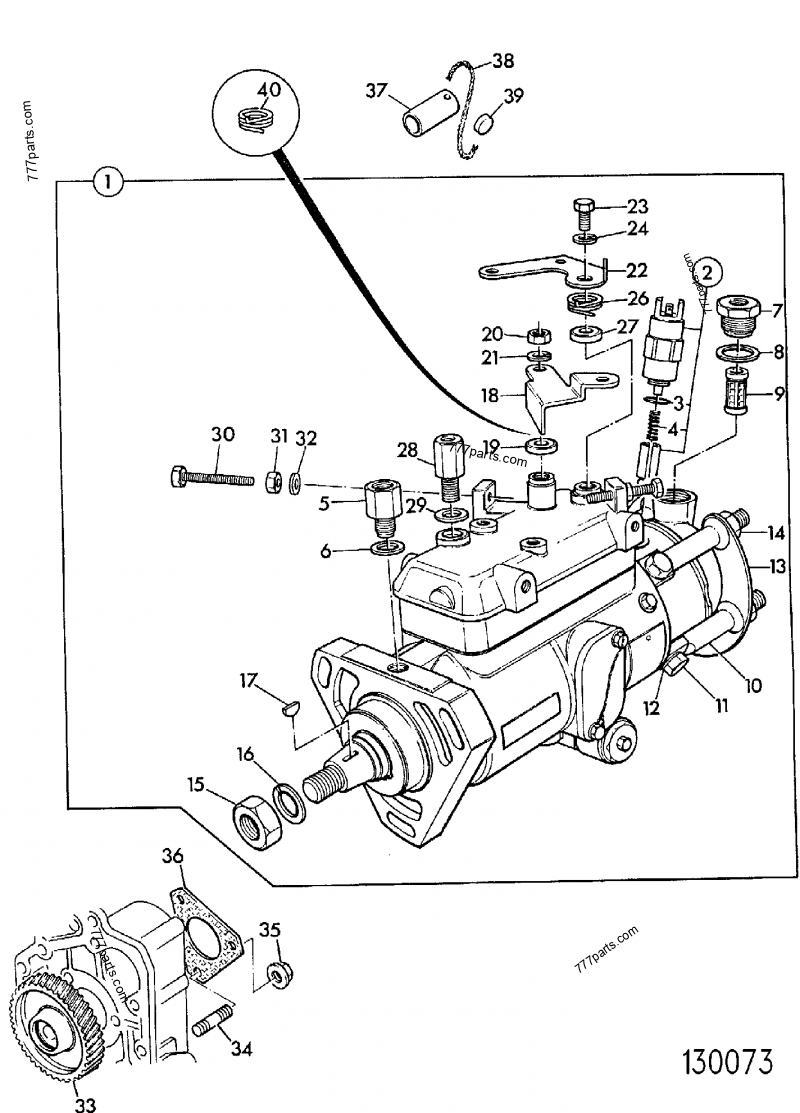02/290007 Gear, injection pump - 02290007 - JCB spare part | 777parts.com
