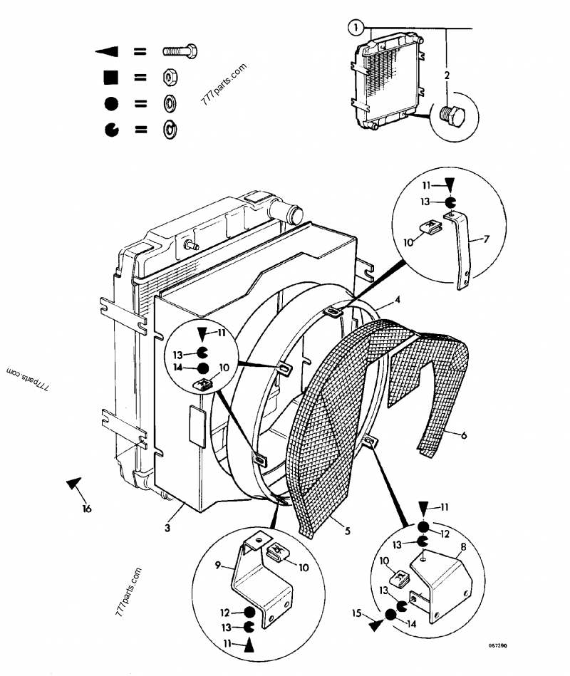 826/00537 Nut, J'Retainer - 82600537 - JCB spare part | 777parts.com