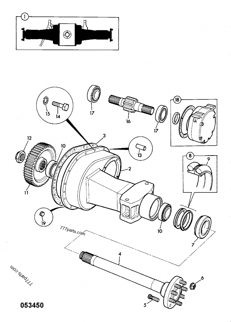 826/00500 Nut - 82600500 - JCB spare part | 777parts.com