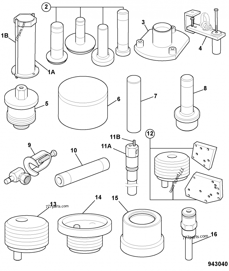 998/11362 Tool, Bearing Assembly, 6x4 Input Shaft - 99811362 - JCB ...