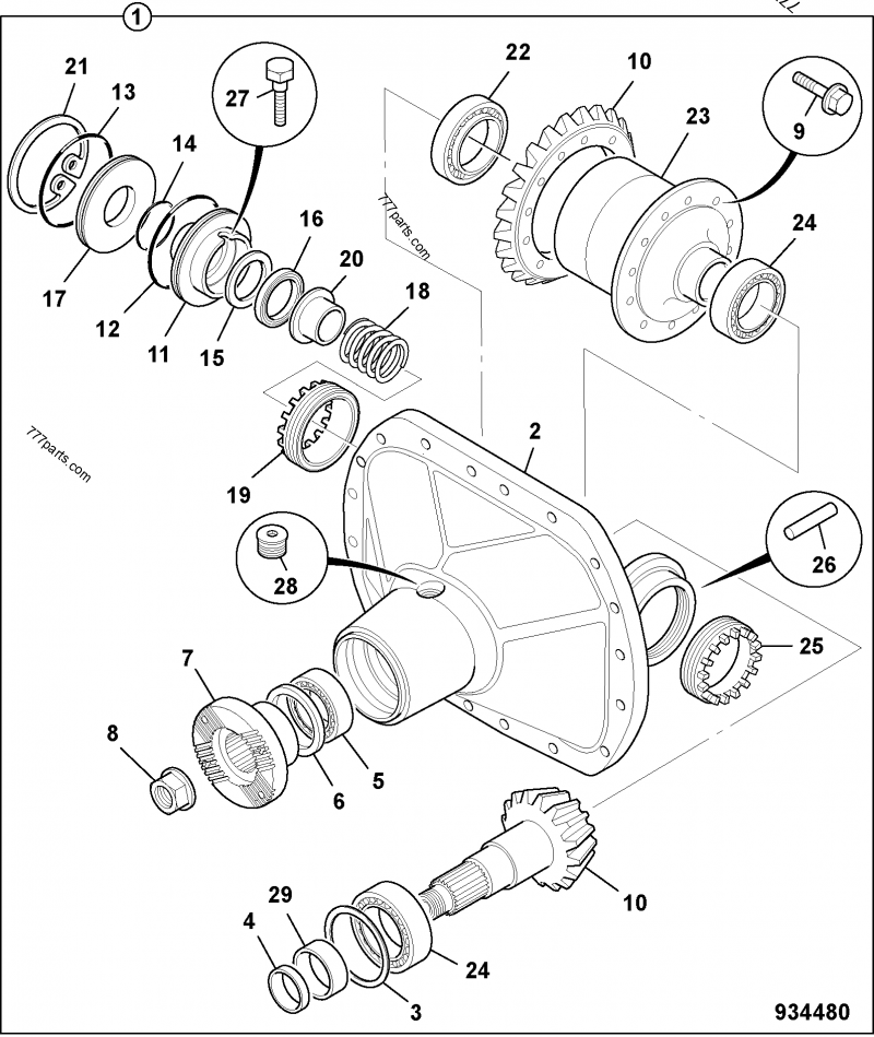 454/02022 G.A., location drawing, SD90 disc brake axle - 45402022 - JCB ...