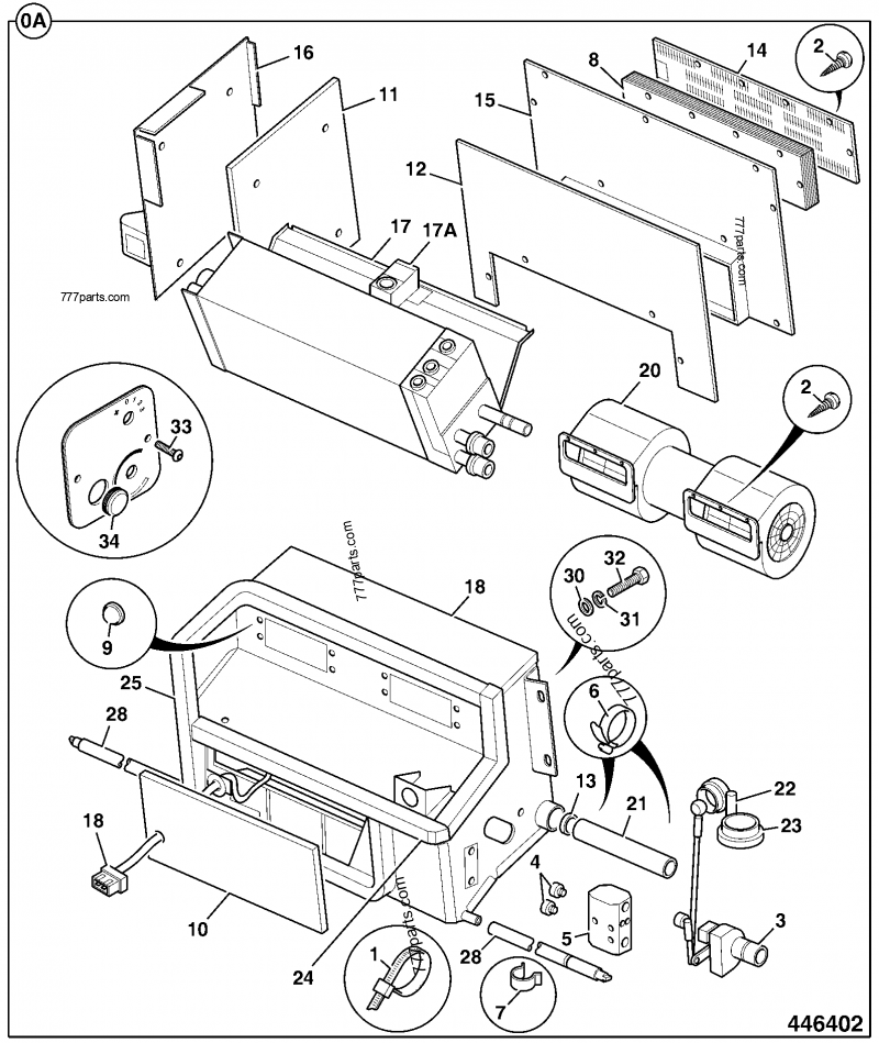 30/925977 Coil, Sub Assy, Matrix - 30925977 - JCB spare part | 777parts.com