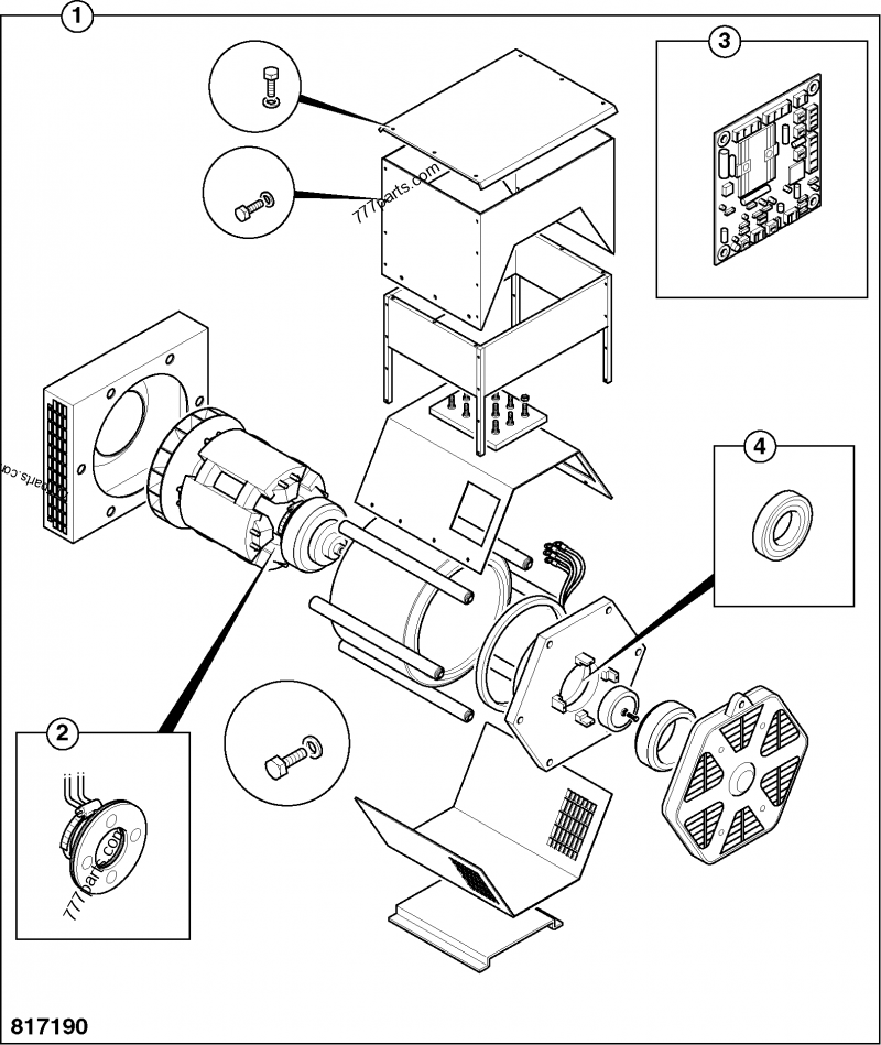 321/10007 Kit, rectifier - 32110007 - JCB spare part | 777parts.com