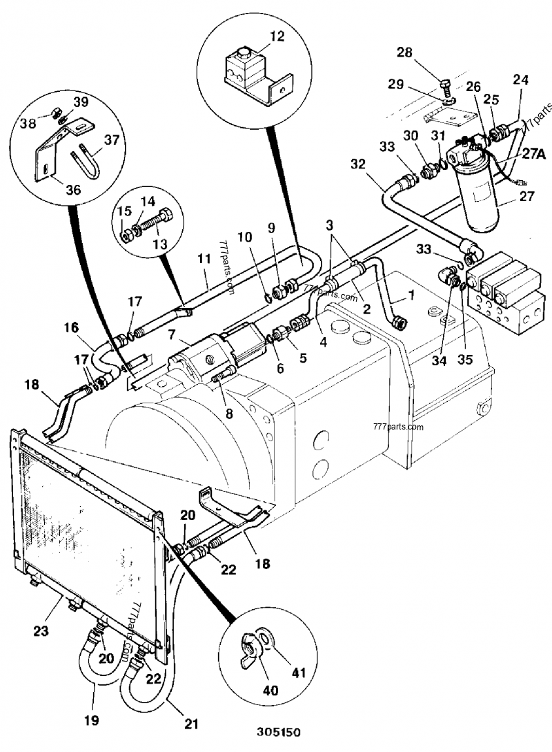 477/00388 Adapter, 7/8" UNF x, 5/8" BSP F - 47700388 - JCB spare part ...