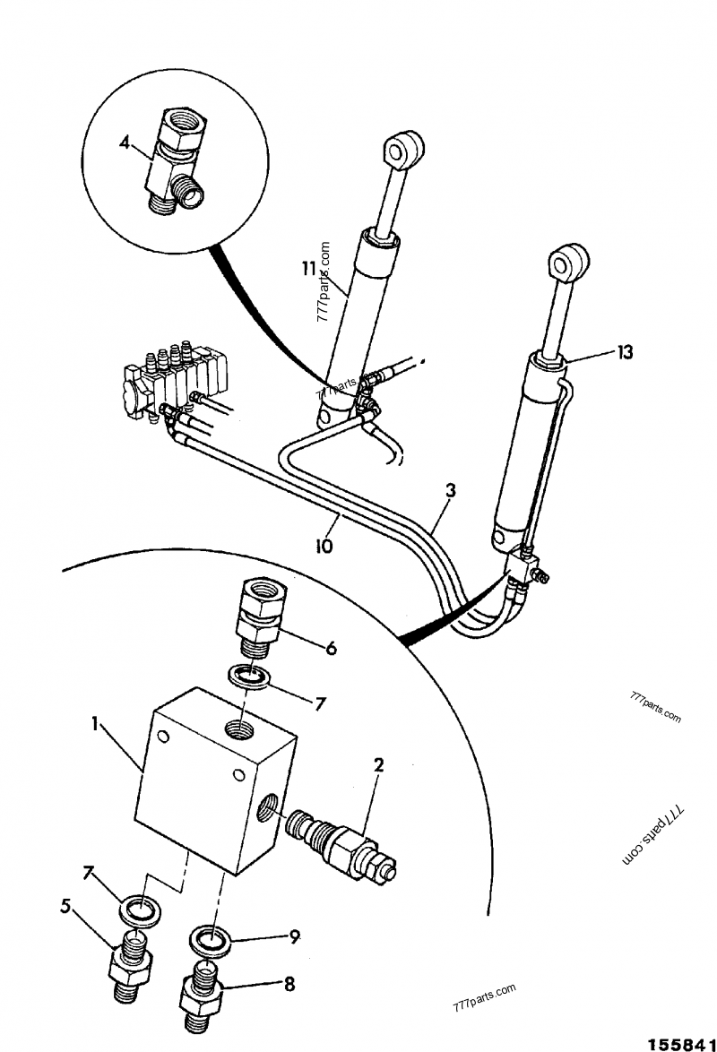 25/961600 Valve, counterbalance - 25961600 - JCB spare part | 777parts.com