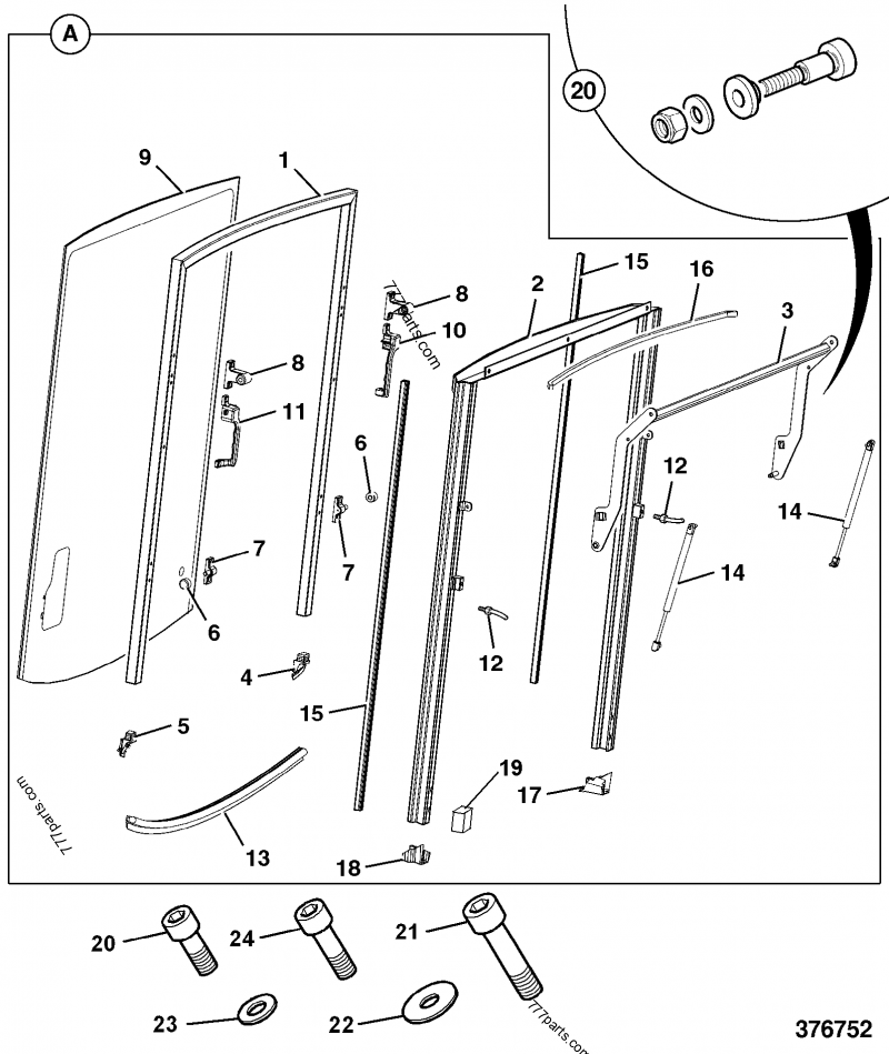 331/43562 Capscrew, encapsulated - 33143562 - JCB spare part | 777parts.com