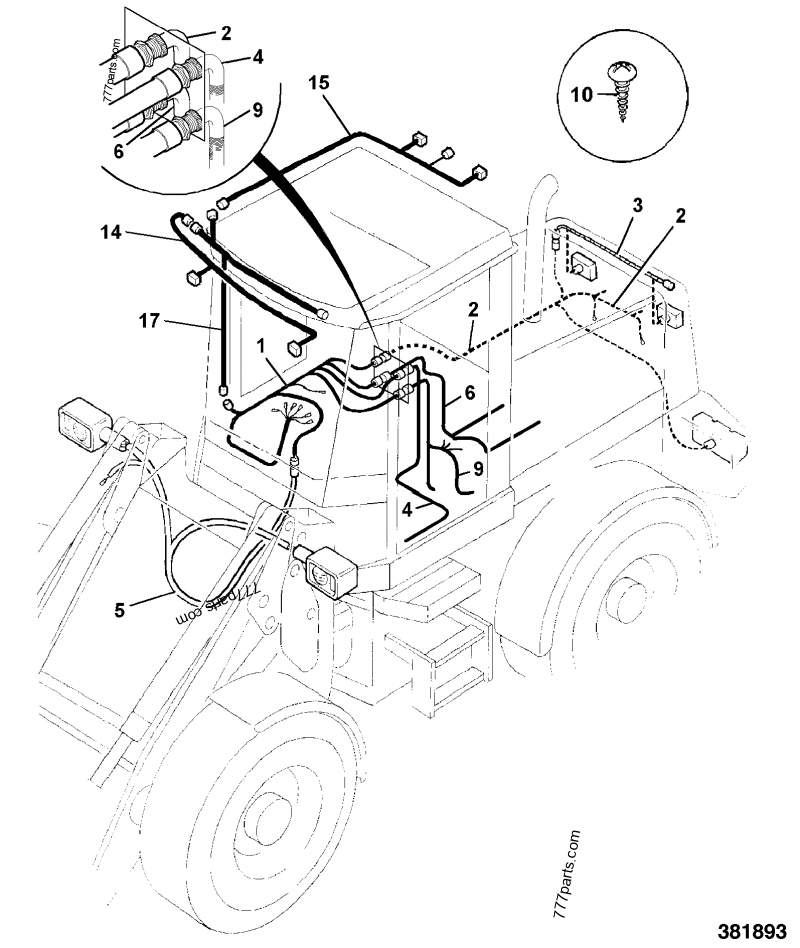 721/12334 Harness, number plate light - 72112334 - JCB spare part ...