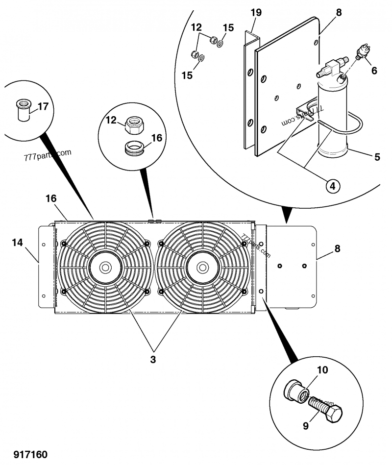 30/927071 Condenser, Assembly - 30927071 - JCB spare part | 777parts.com
