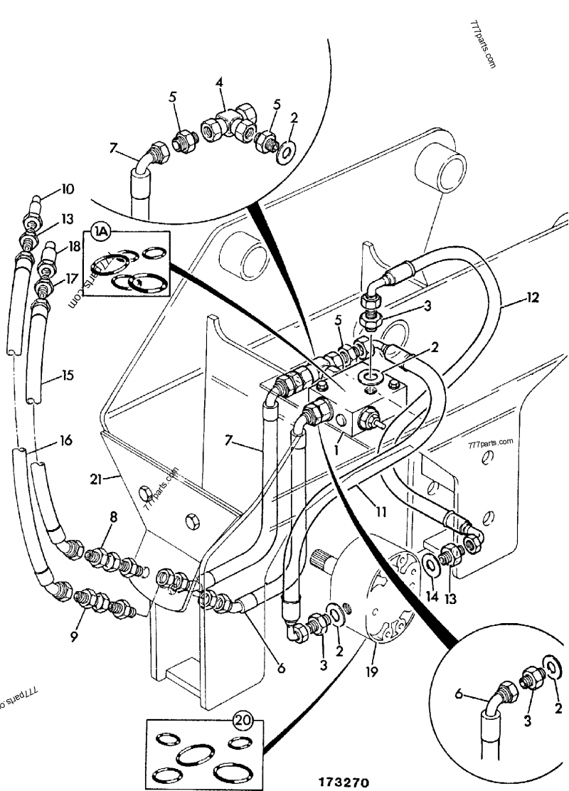 903/04051 Kit-seal, flow control valve - 90304051 - JCB spare part ...