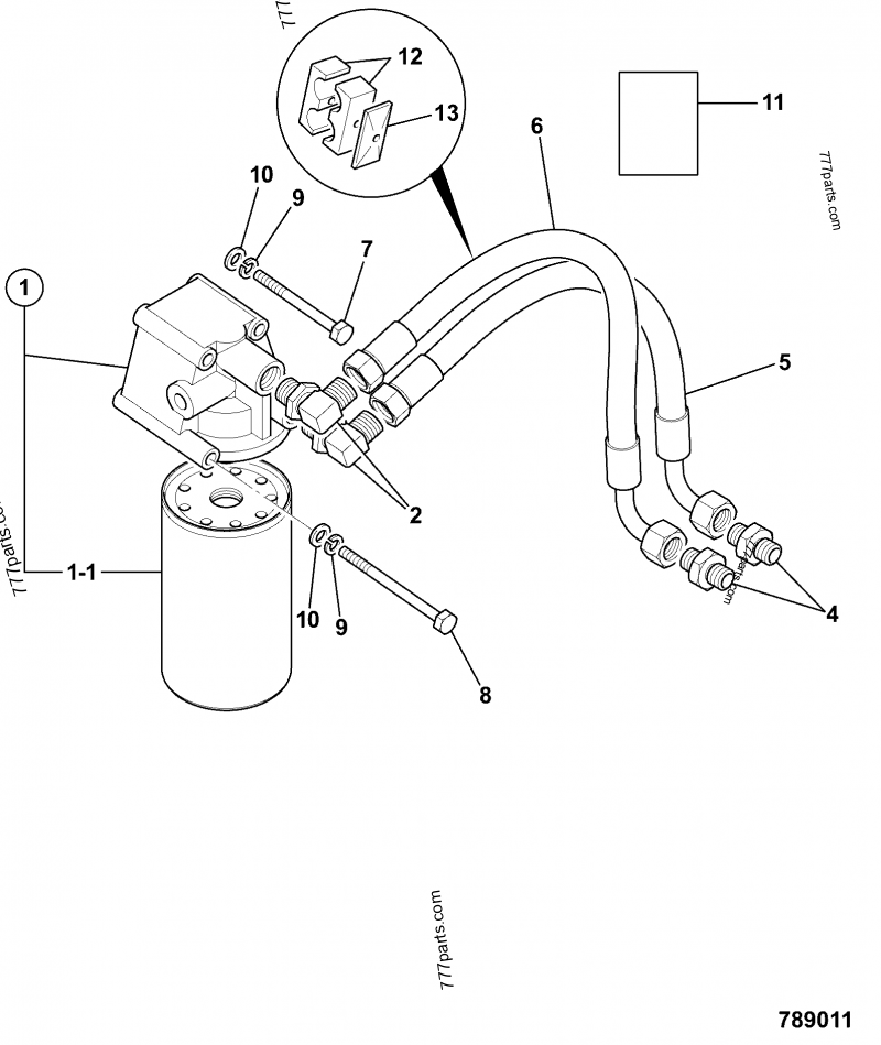 581/18080 Filter, engine oil, remote mounting - 58118080 - JCB spare ...