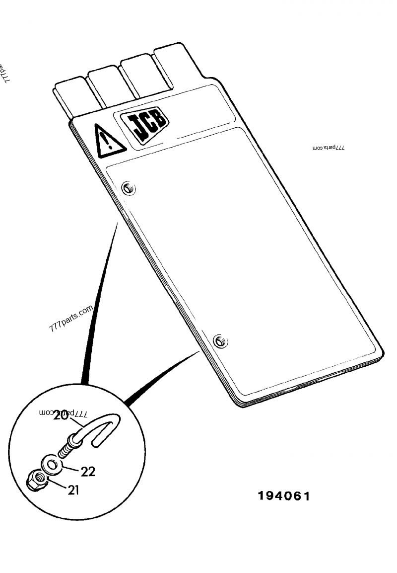 817/17564 Label, Unstab Ext Jib &, Stab Crane Hook - 81717564 - JCB ...