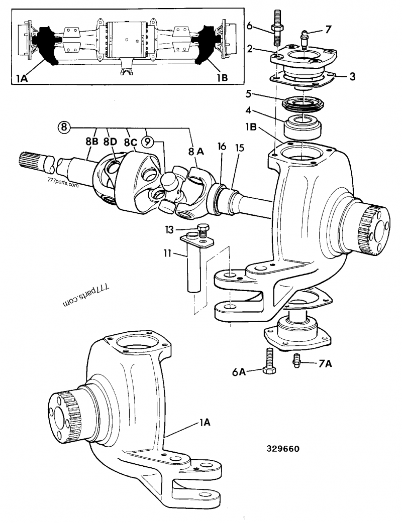 453/30712 Joint, knuckle swivel - 45330712 - JCB spare part | 777parts.com