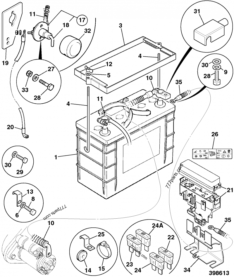 716/30077 Box, fuselink, plug 7232/0009, 7232/0008, Terminal 7201/0078 ...