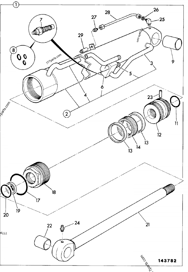 561/90001 Pipe - 56190001 - JCB spare part | 777parts.com