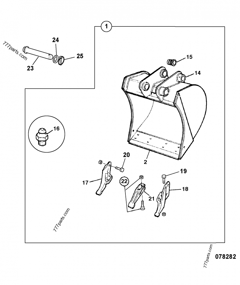 331/49470 Toeplate, 600mm bucket - 33149470 - JCB spare part | 777parts.com