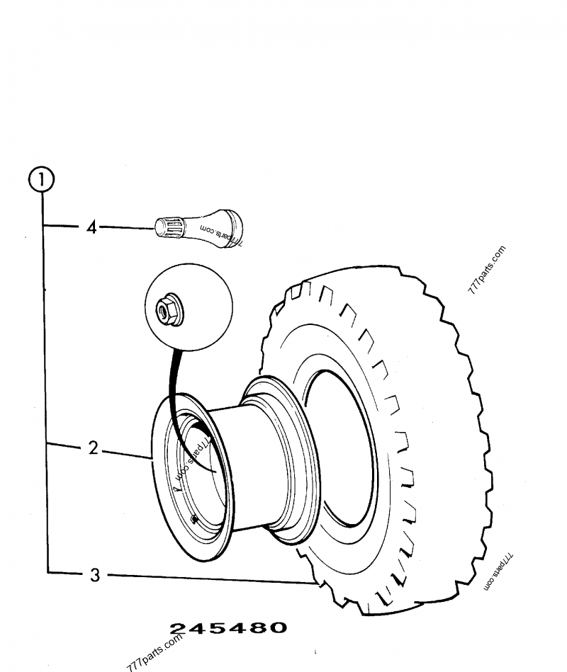 42/206800 Tyre, Dunlop 365/80 R20, Radial MPT(14.5 R20) - 42206800 ...