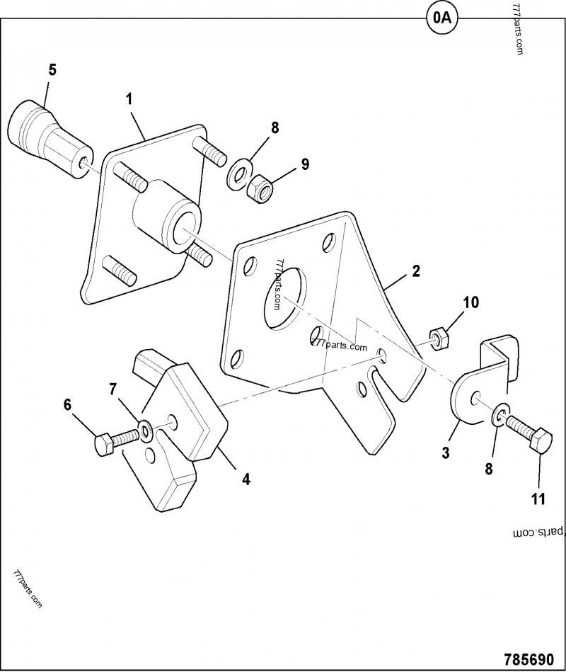 826/10081 Latch, Bonnet - 82610081 - JCB spare part | 777parts.com