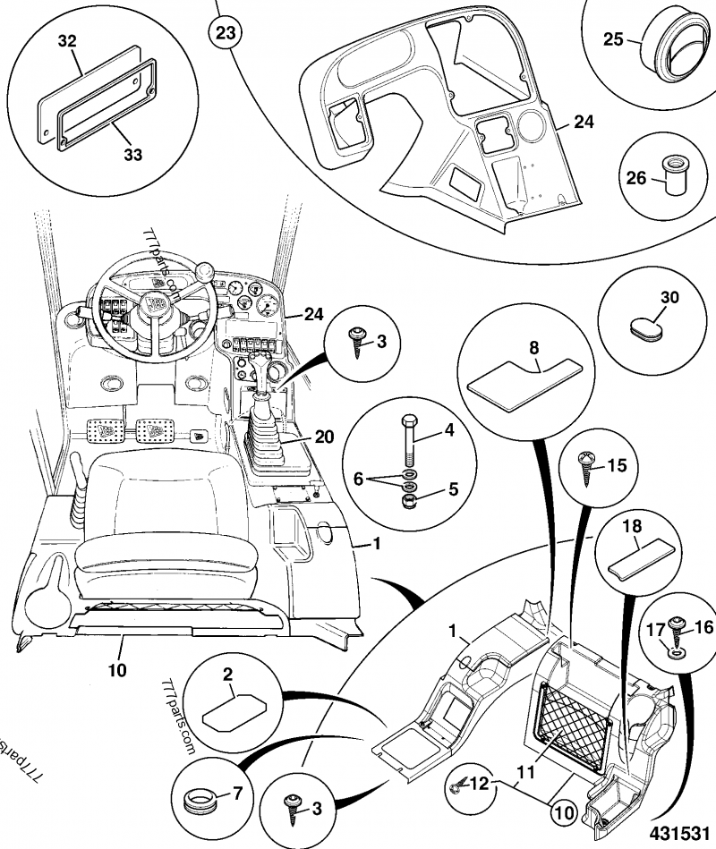 162/03611 Gaiter, Single Lever - 16203611 - JCB spare part | 777parts.com