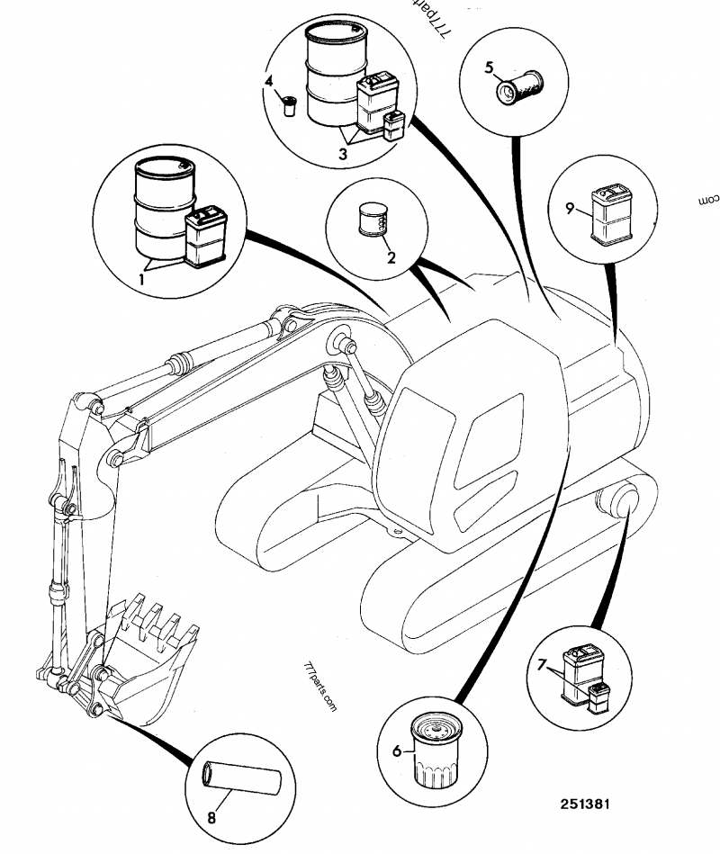 32/917804 Element, air filter, main - 32917804 - JCB spare part ...
