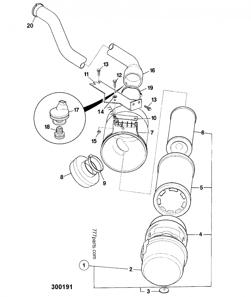 32/917804 Element, air filter, main - 32917804 - JCB spare part ...