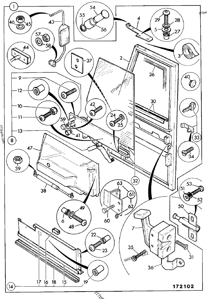 476/49600 Trim, sub-assembly R.H. - 47649600 - JCB spare part ...