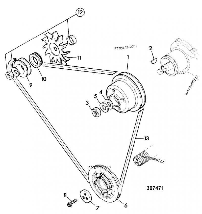 1340/0601Z Nut - 13400601z - JCB spare part | 777parts.com