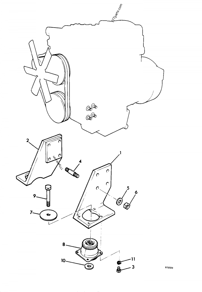 1340/0601Z Nut - 13400601z - JCB spare part | 777parts.com