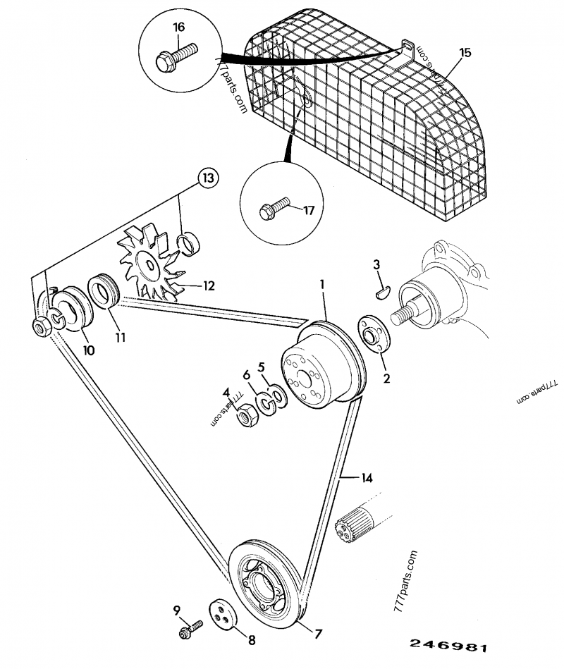 1340/0601Z Nut - 13400601z - JCB spare part | 777parts.com