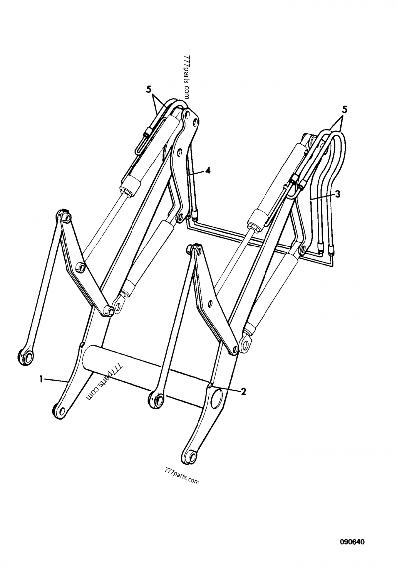 262/66900 Link, bucket ram extension, L.H. - 26266900 - JCB spare part ...