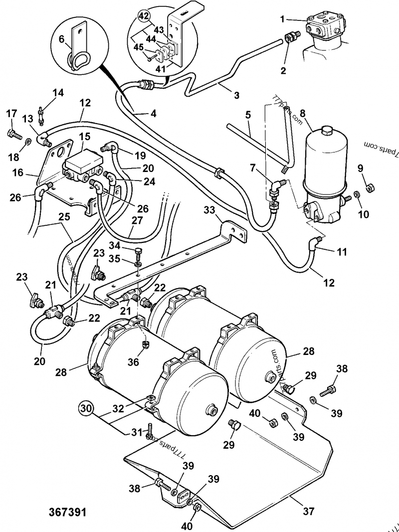 830/10716 Pipe, compressor delivery - 83010716 - JCB spare part ...