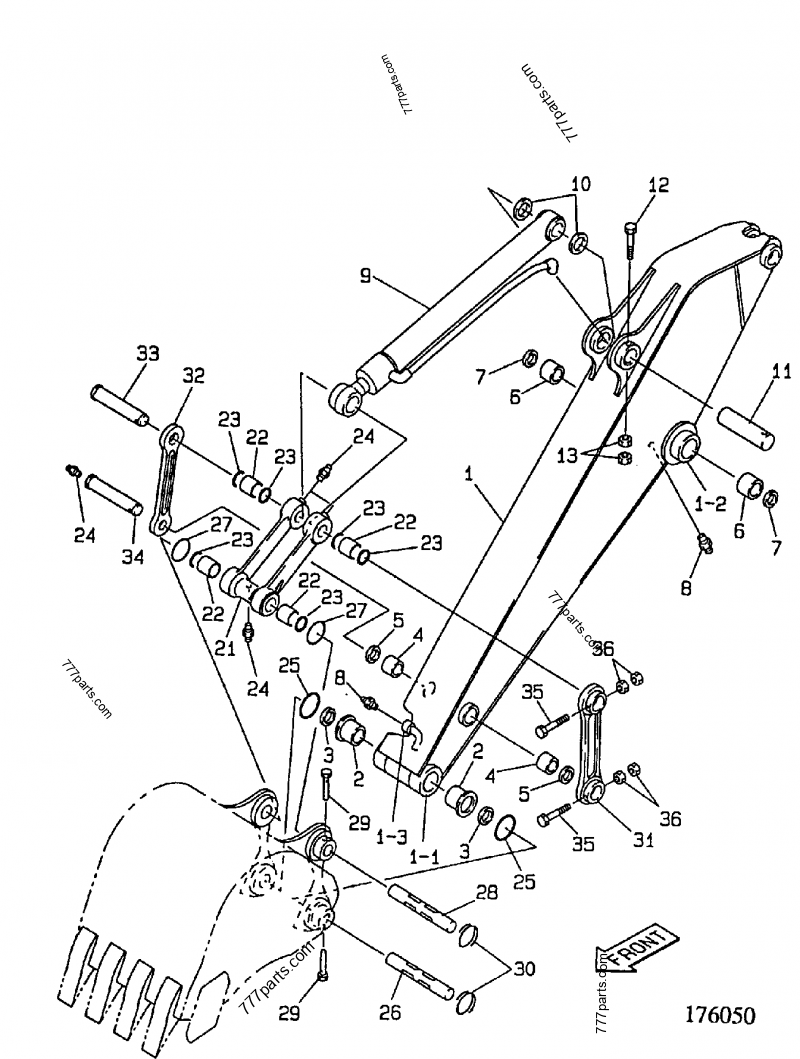 M01X0812 Nipple, grease - JCB spare part | 777parts.com