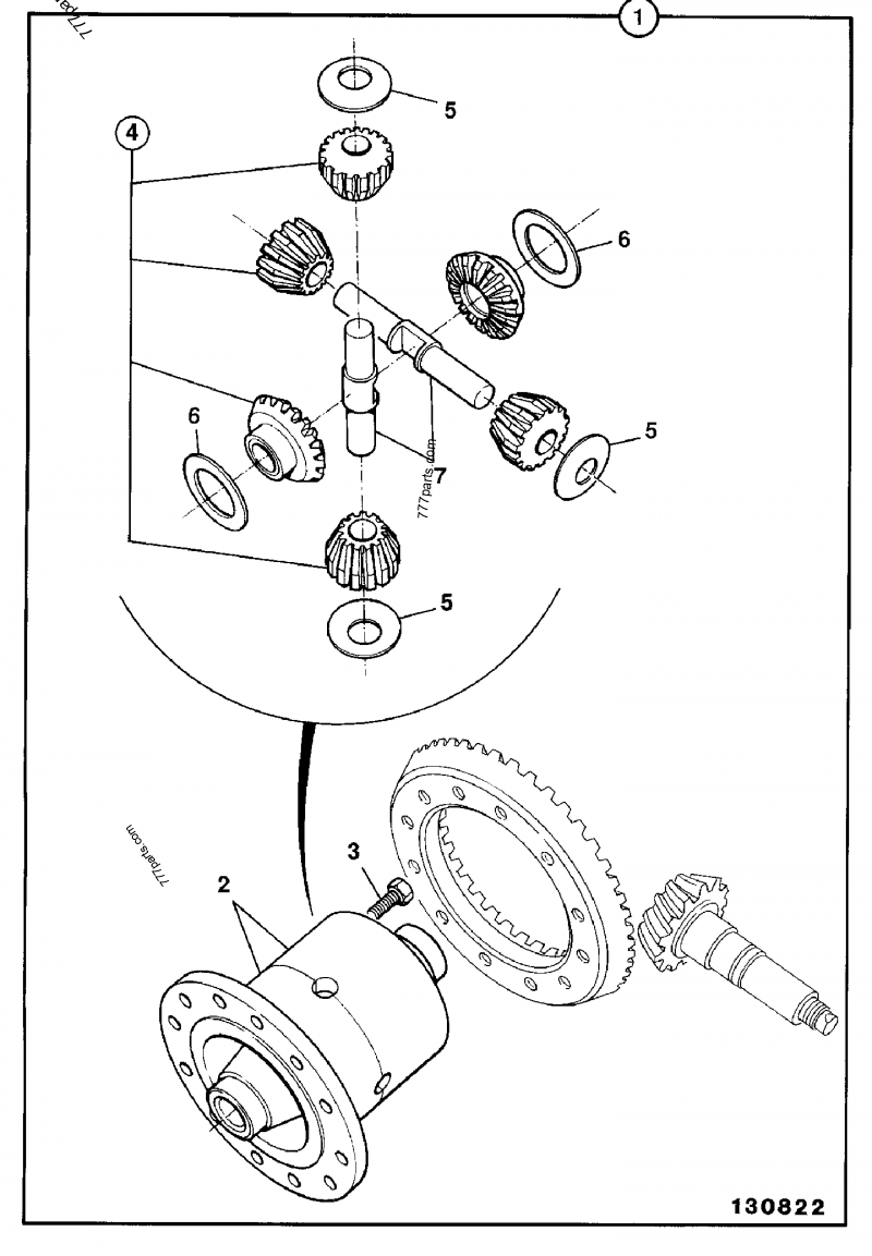 808/00209 Washer, thrust, side gear - 80800209 - JCB spare part ...