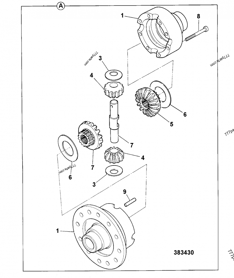 808/00209 Washer, thrust, side gear - 80800209 - JCB spare part ...